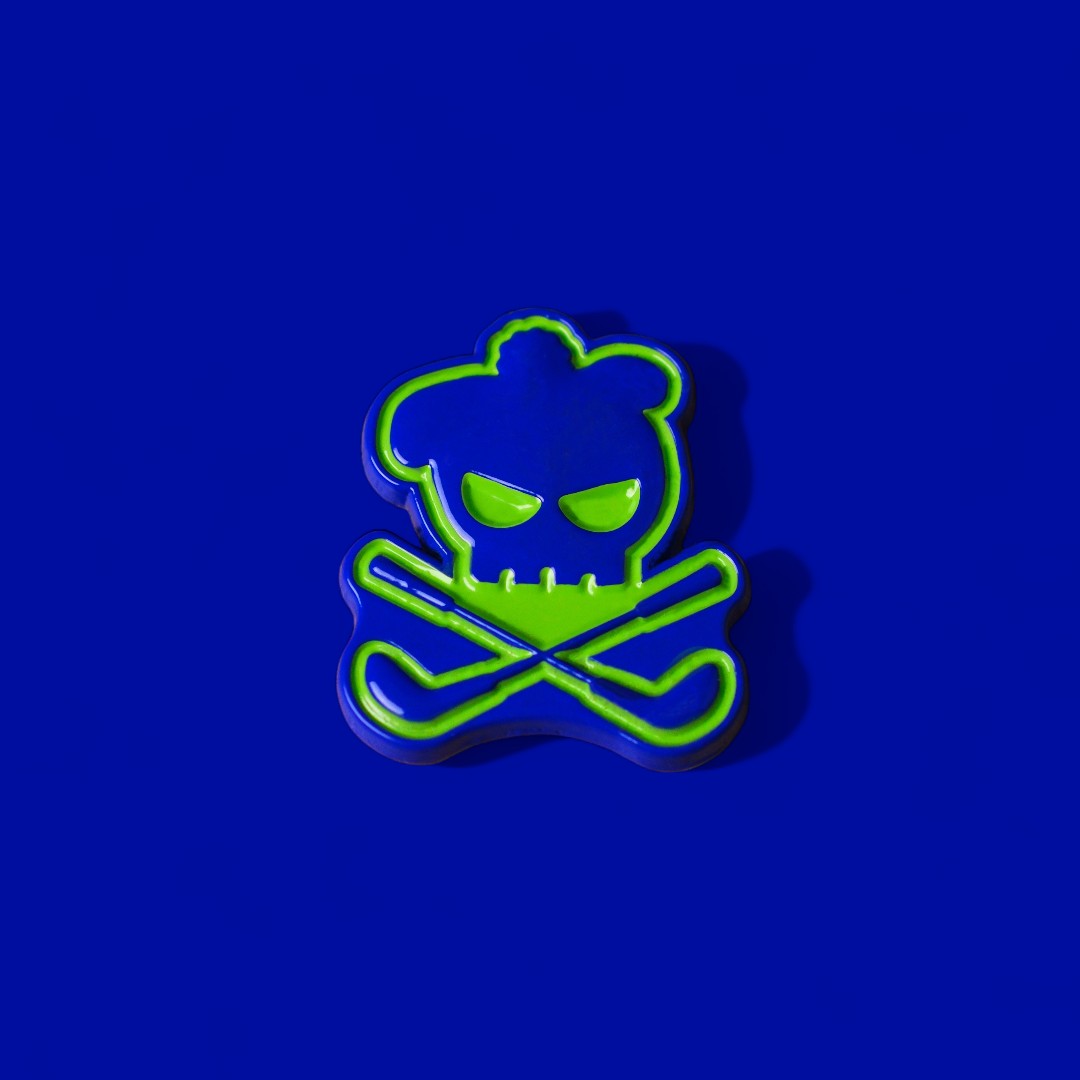Signature Skully Ball Marker - Blue & Green – Hell For Leather Golf